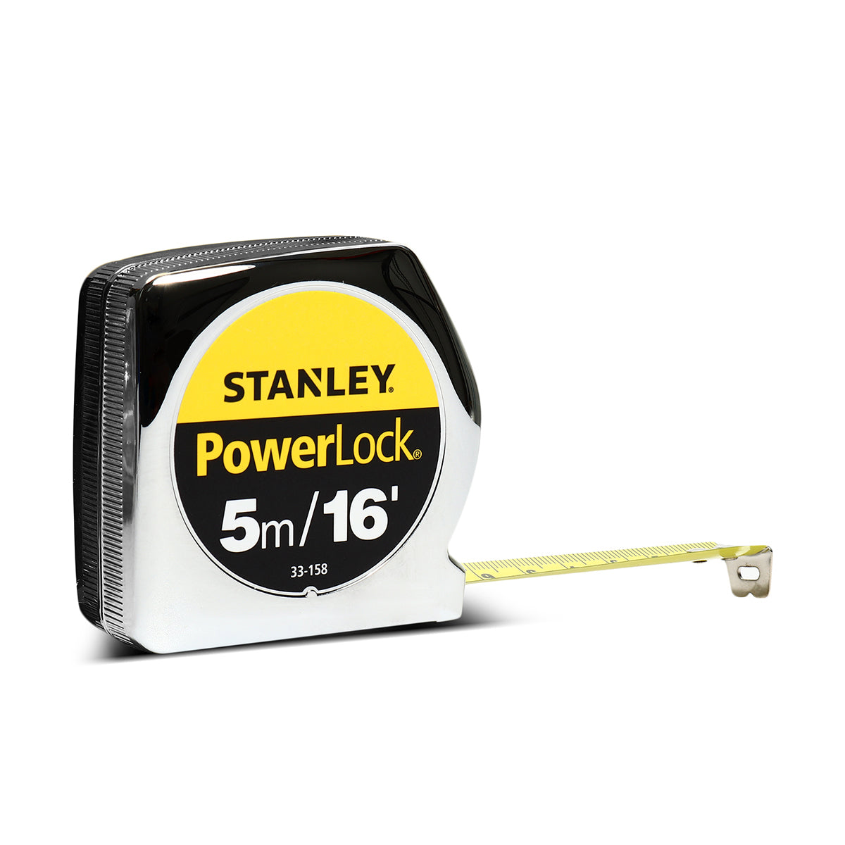 STANLEY ตลับเมตร รุ่น Power Lock 5 ม. ชุบโครเมี่ยม Stanley measuring ...